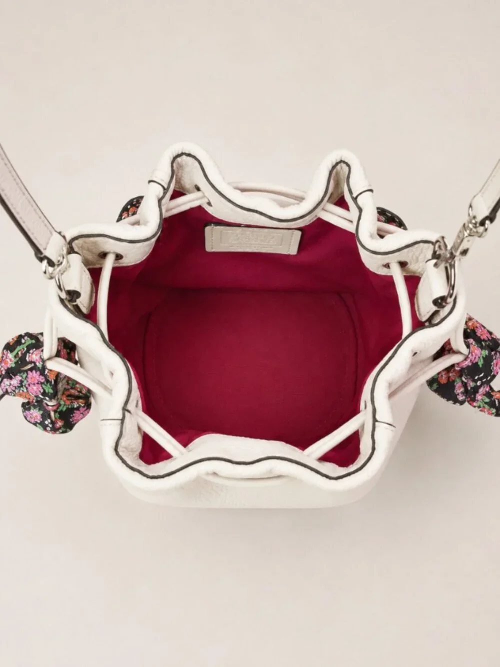 Coach | Bags | Coach Blossom Petal Bucket Bag Chalk Pebble Leather ...